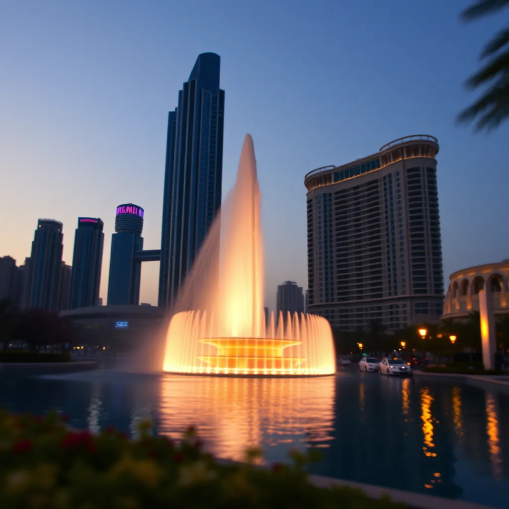 The Dubai Fountain Light Show: Innovation Meets Artistry