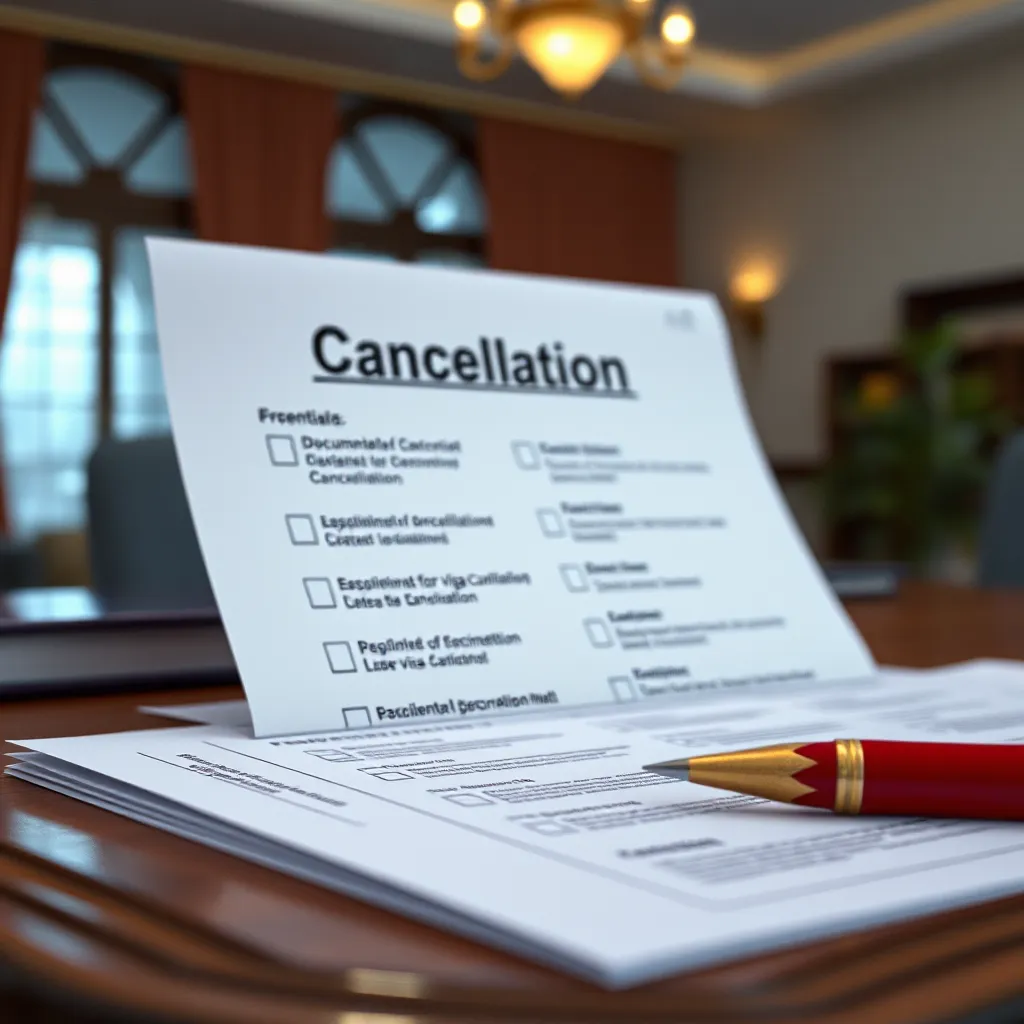 Essential Steps to Secure Visa Cancellation Paper
